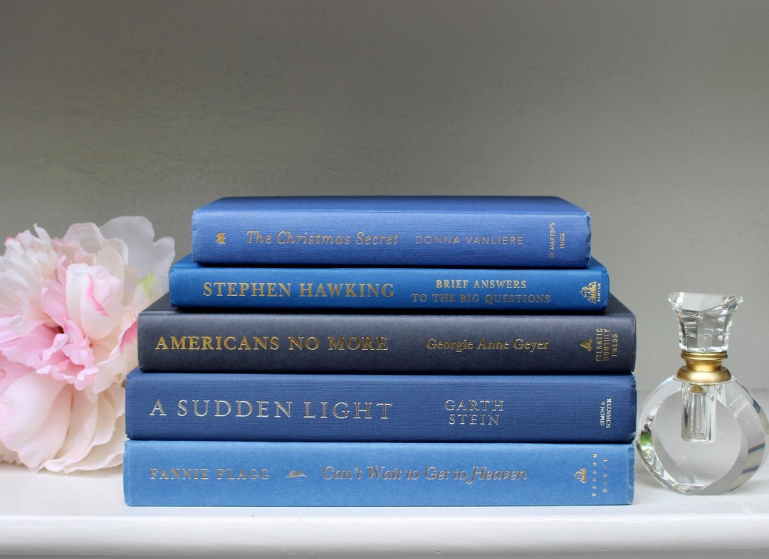 Blue Book Set for Home Decor Bundle of Blue Book Home Staging Coastal ...