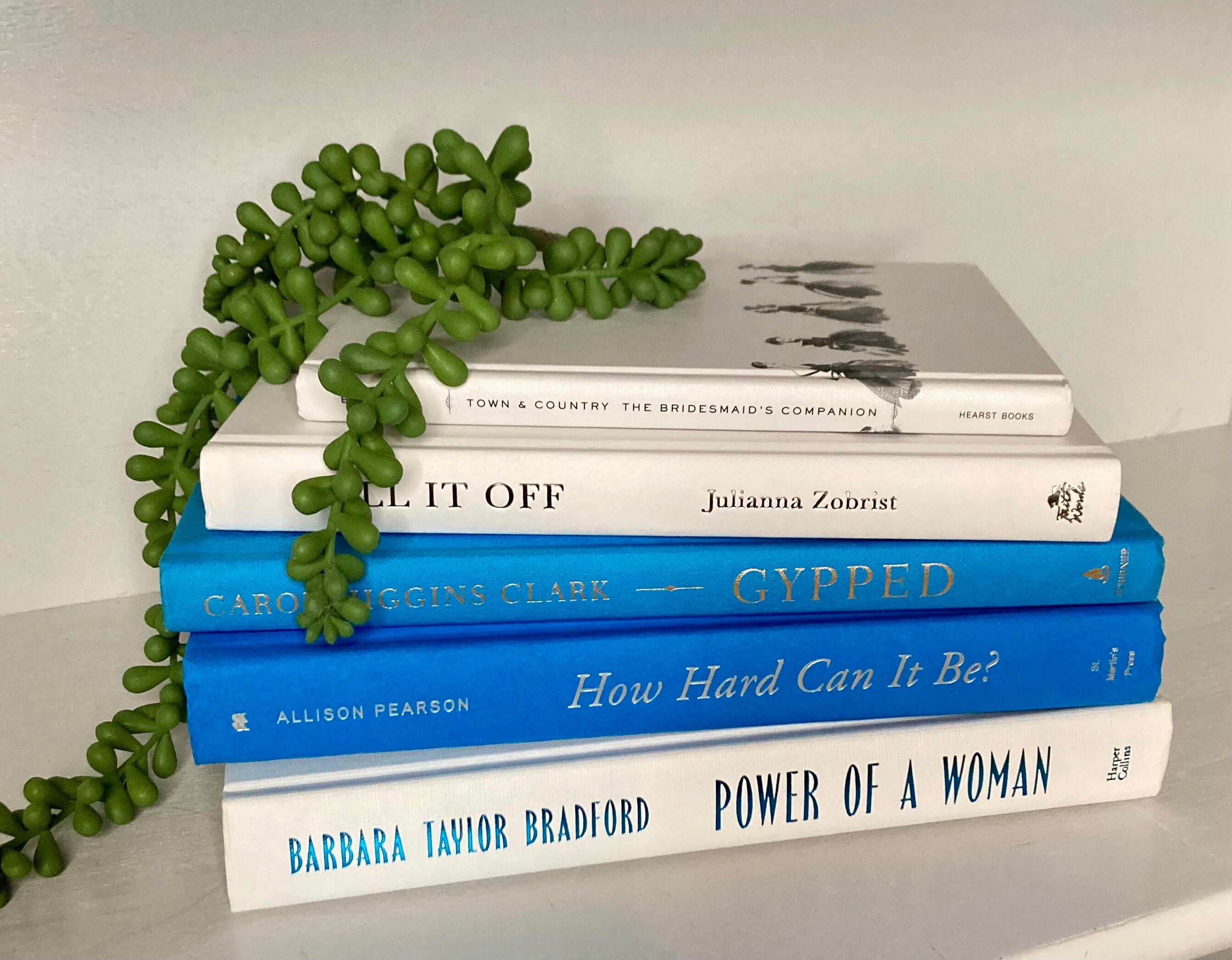 Bright Blue Book Set - Color Coded Books for Home Decor - Blue Book ...