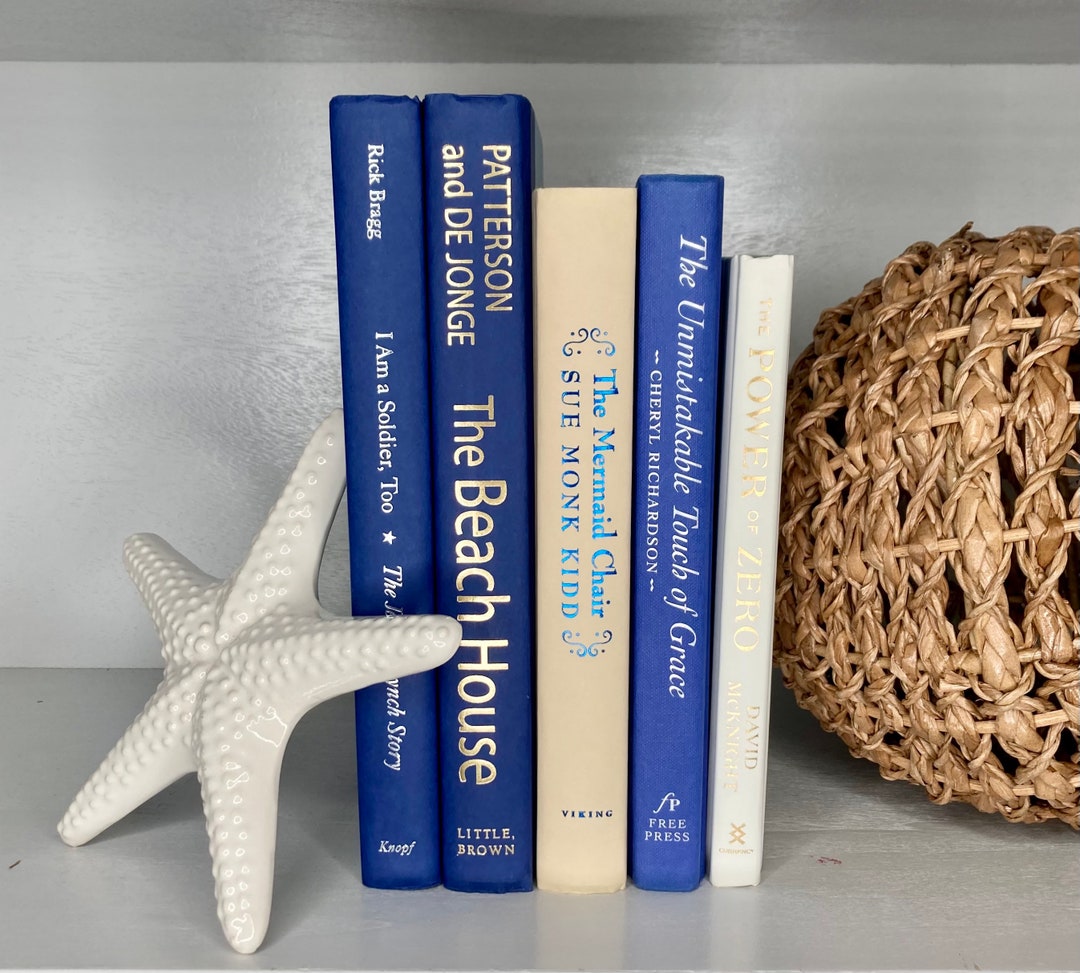 Bright Blue Book Set - Color Coded Blue Books for Decor - Blue Book ...