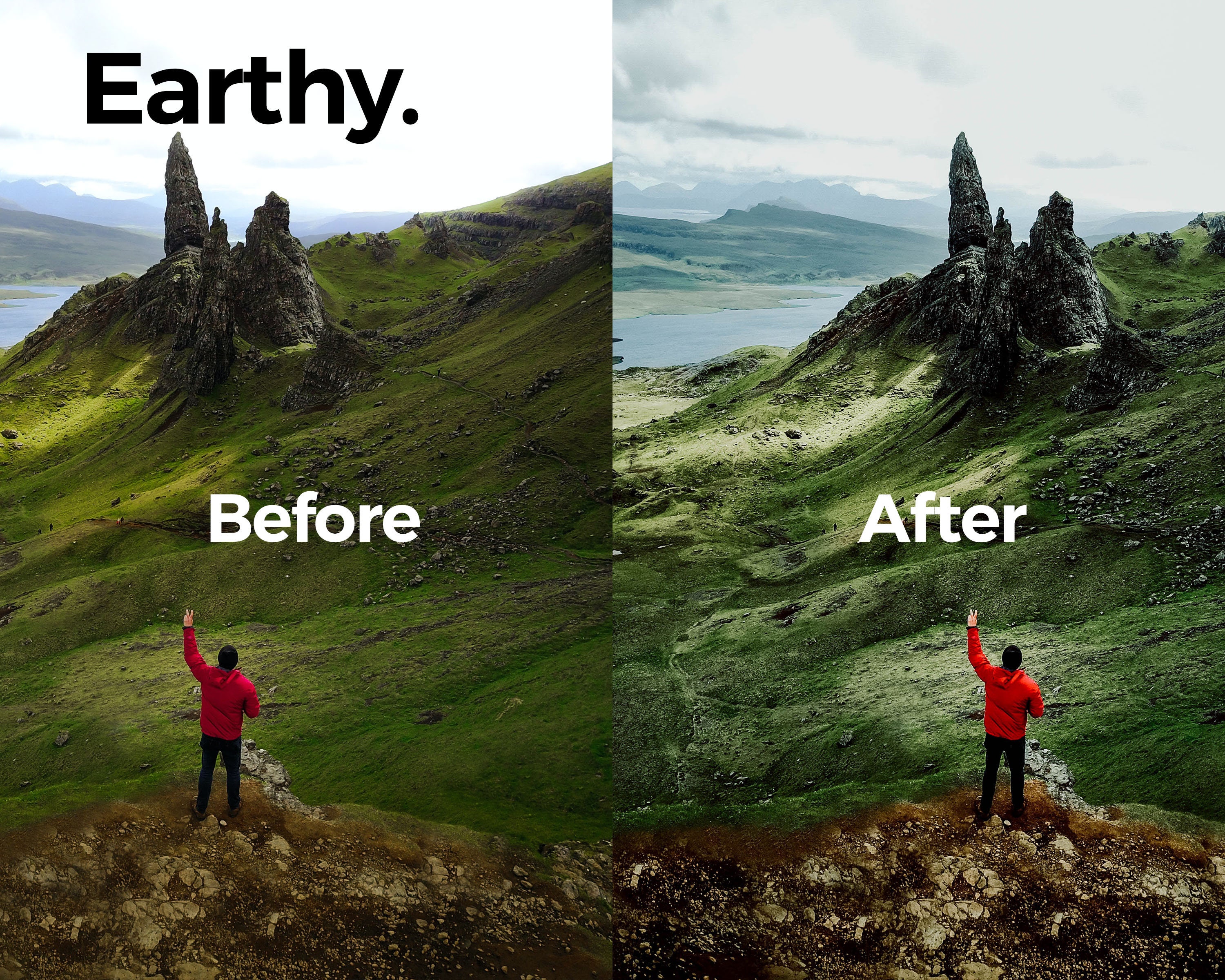 6 Earthy Cinematic Nature Pack Lightroom Presets Film Aesthetic Pack ...