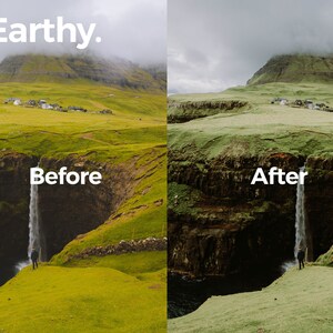 6 Earthy Cinematic Nature Pack Lightroom Presets Film Aesthetic Pack ...