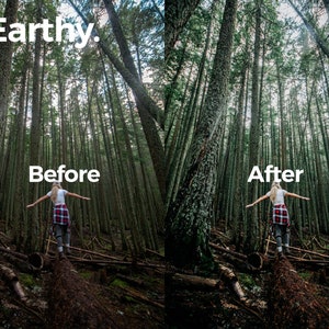 6 Earthy Cinematic Nature Pack Lightroom Presets Film Aesthetic Pack ...