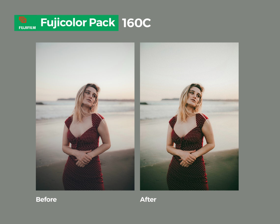 12 Fujifilm Fujicolor Pro Pack 160C 400H 800Z Lightroom Presets Film ...