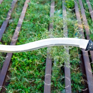 Hand Forged Beautiful Wavy Blade Sword, Handmade Viking Sword With ...