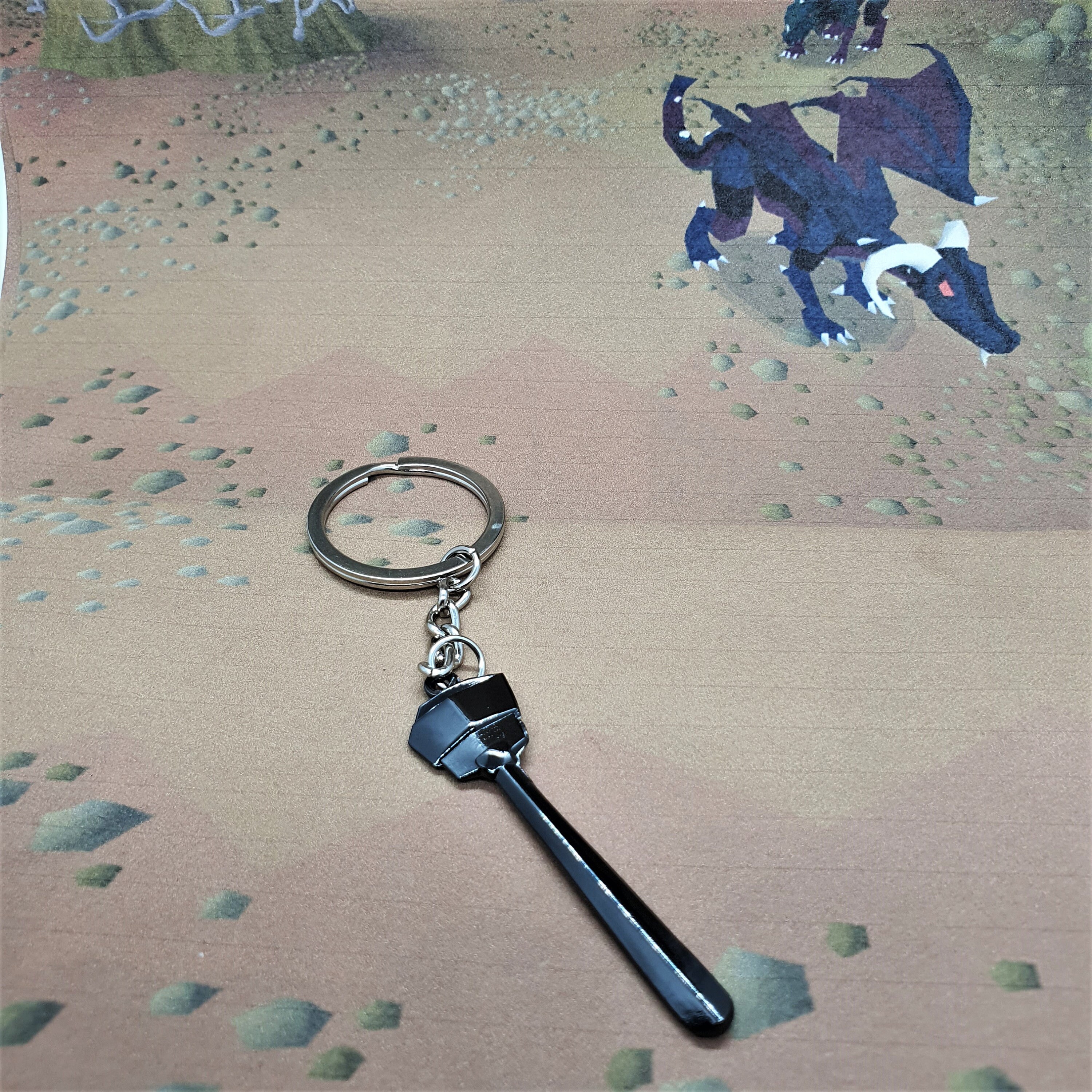 Old School Runescape Tzhaar-Ket-Om Obsidian Maul Llavero | Etsy