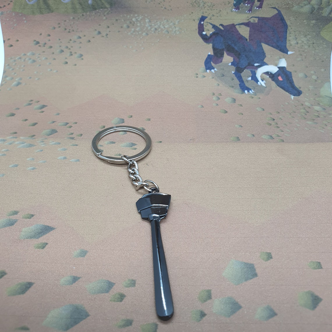 Old School Runescape Tzhaar-Ket-Om Obsidian Maul Llavero | Etsy