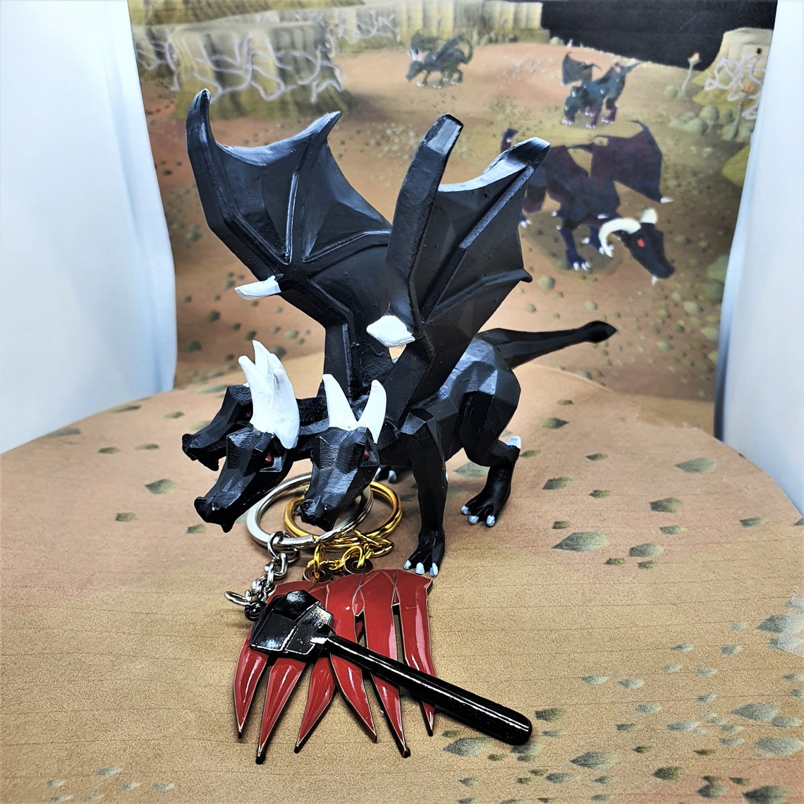 Old School Runescape Tzhaar-Ket-Om Obsidian Maul Llavero - Etsy España