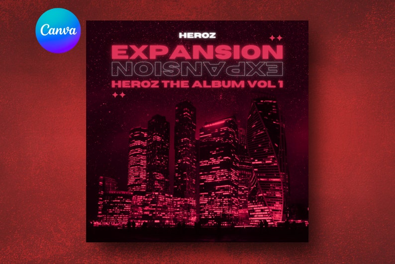 Editable Song Cover Template, Canva Template, DIY Flyer, Album Music ...