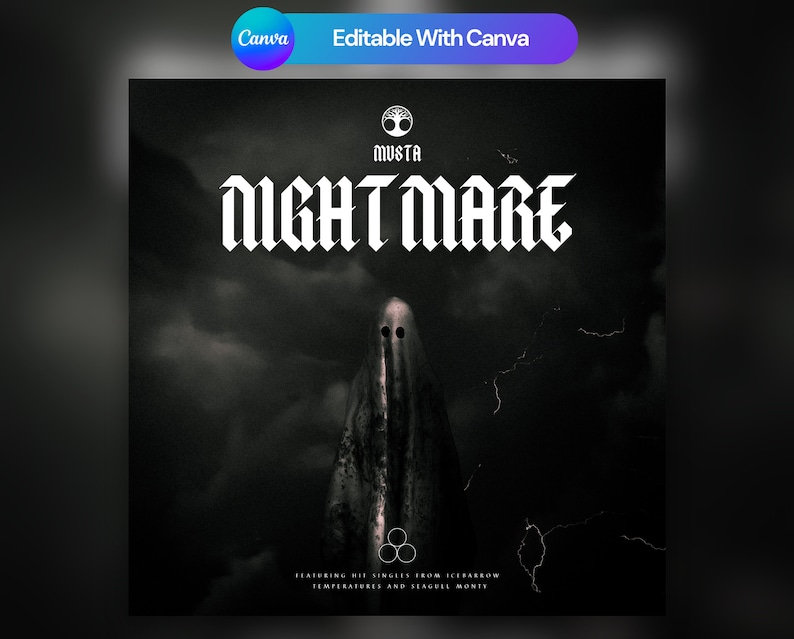 Canva Track Cover Album Cover Art Editable Song Cover - Etsy