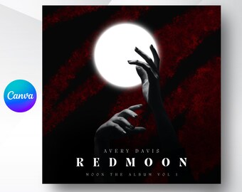 Album Cover Template, Editable Song Cover, Canva Template, DIY Flyer ...