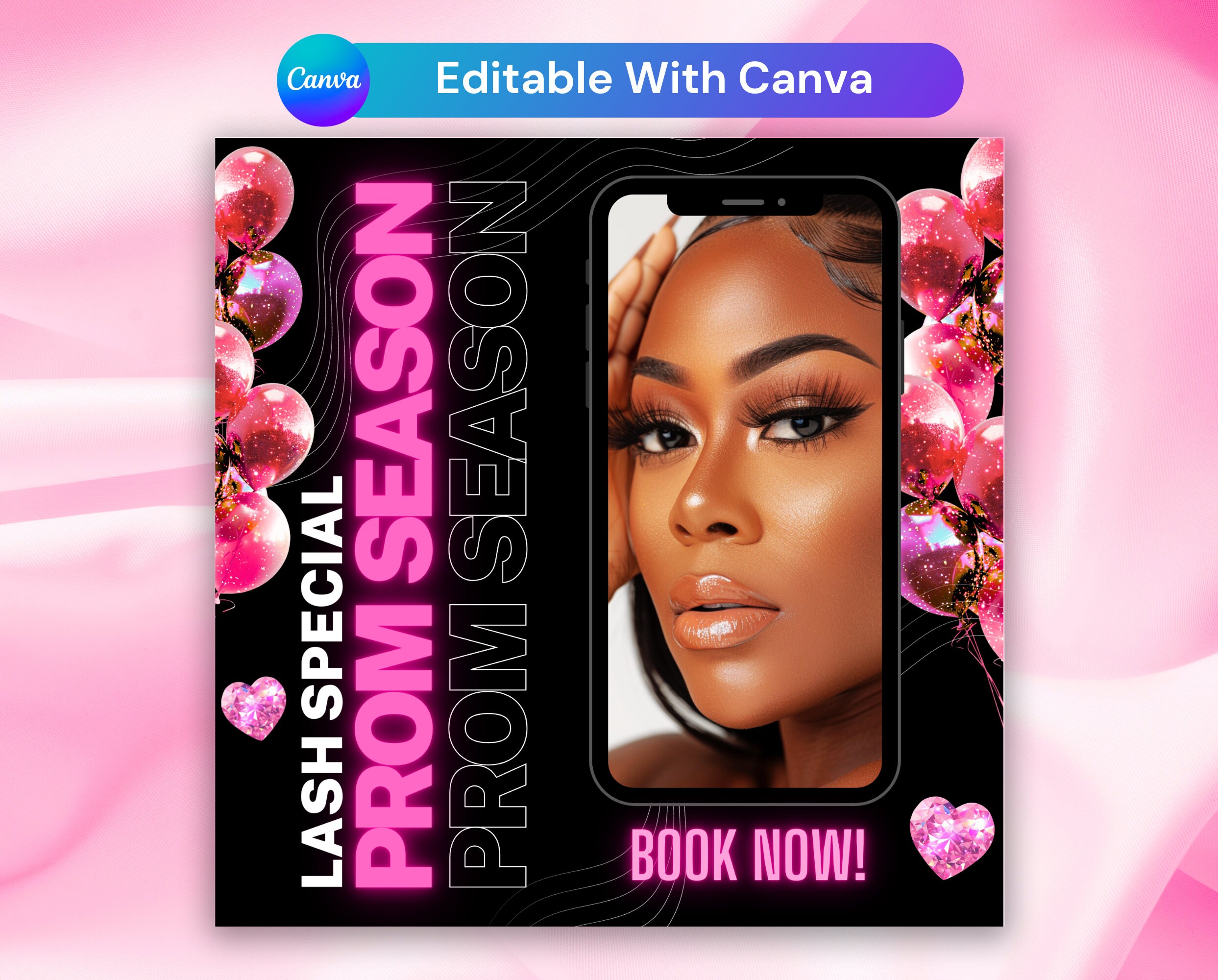 Lash Set Sale Flyer, DIY Flyer Template Design, Mega Volume Lash Deals ...