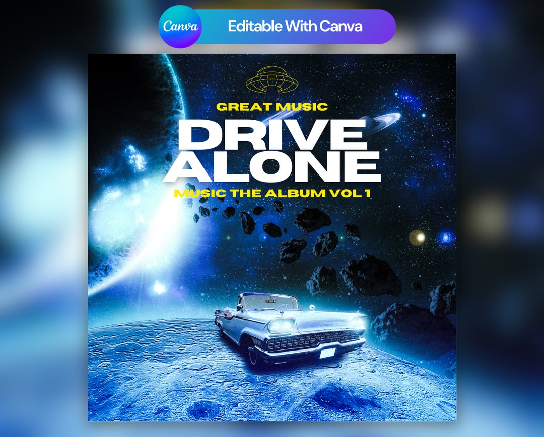 Editable Song Cover Template, Canva Template, DIY Flyer, Album Music ...