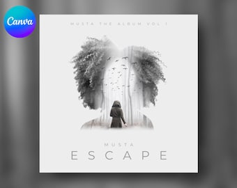 Editable Song Cover Template Canva Template DIY Flyer Album - Etsy