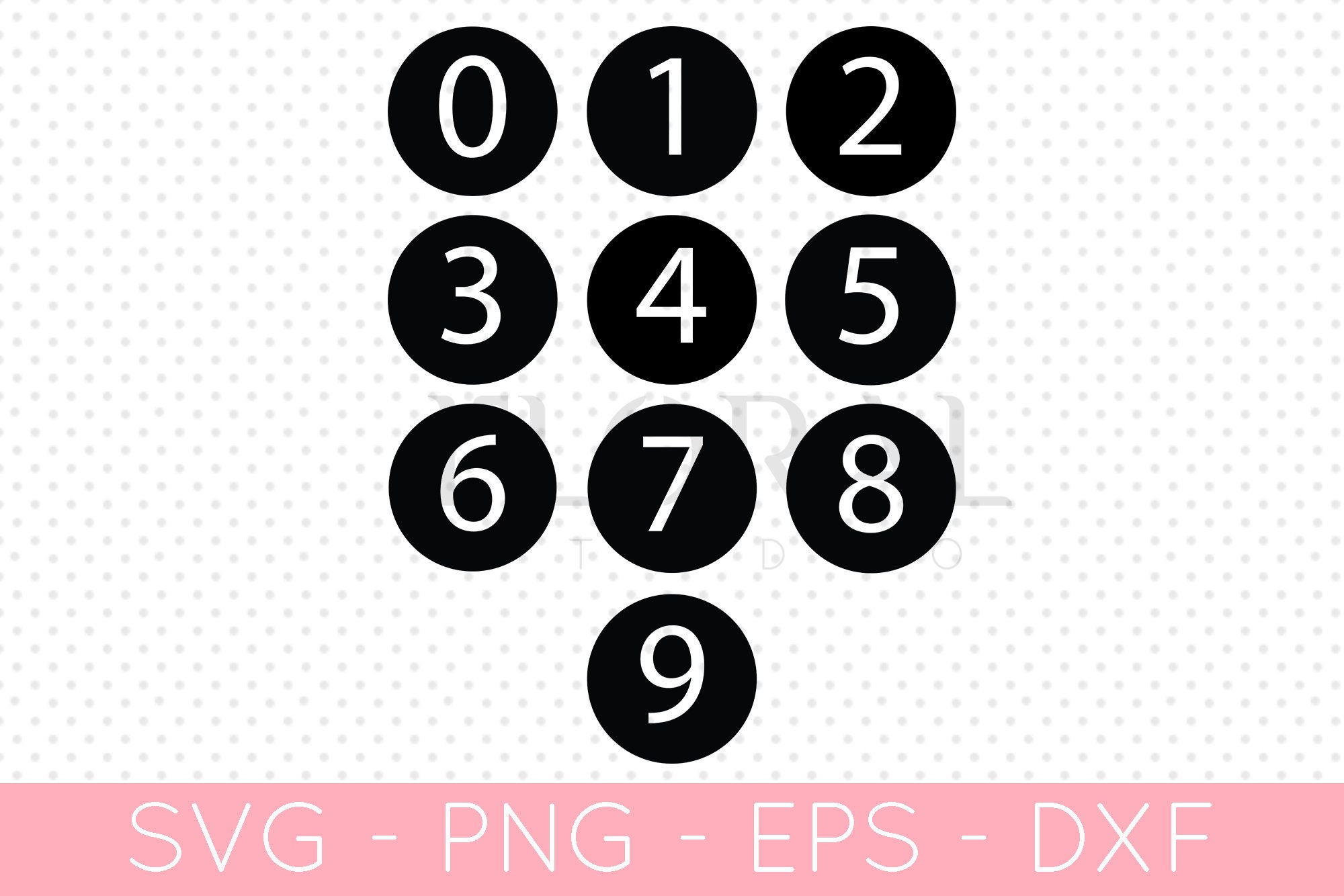 Numbers 0 Through 9 Svg Number Svg 1 One 2 Two 3 Three 4 - Etsy