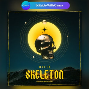 Editable Song Cover Template, Canva Template, DIY Flyer, Album Music ...