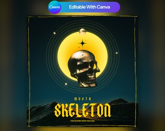 Editable Song Cover Template, Canva Template, DIY Flyer, Album Music ...