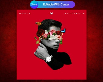 Editable Song Cover Template Canva Template DIY Flyer Album - Etsy