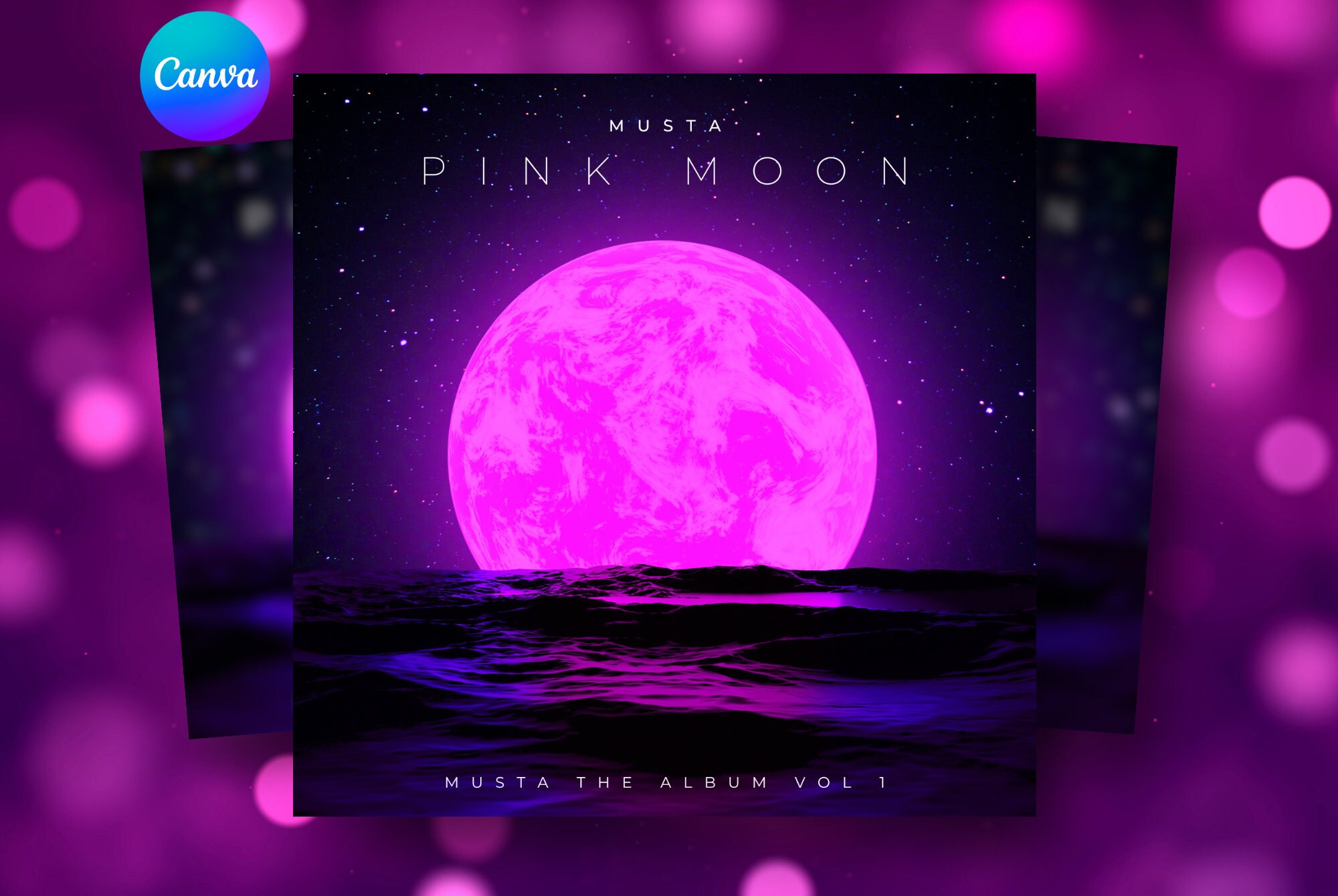 Editable Song Cover Template, Canva Template, DIY Flyer, Album Music ...