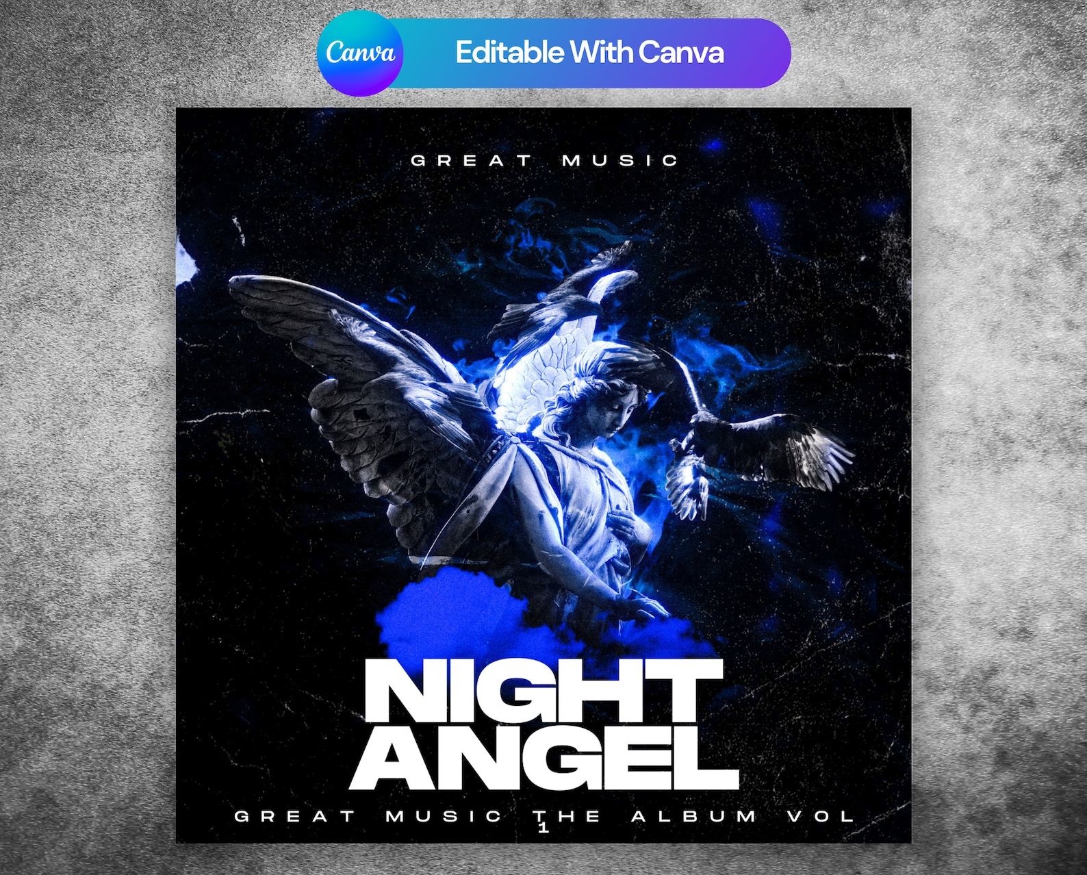 Editable Song Cover Template, Canva Template, DIY Flyer, Album Music ...