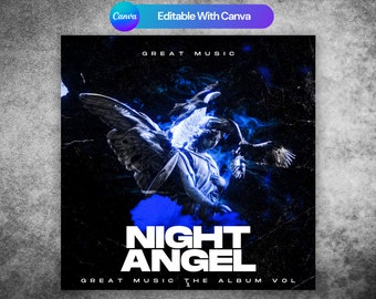 Album Cover Template, Editable Song Cover, Canva Template, DIY Flyer ...