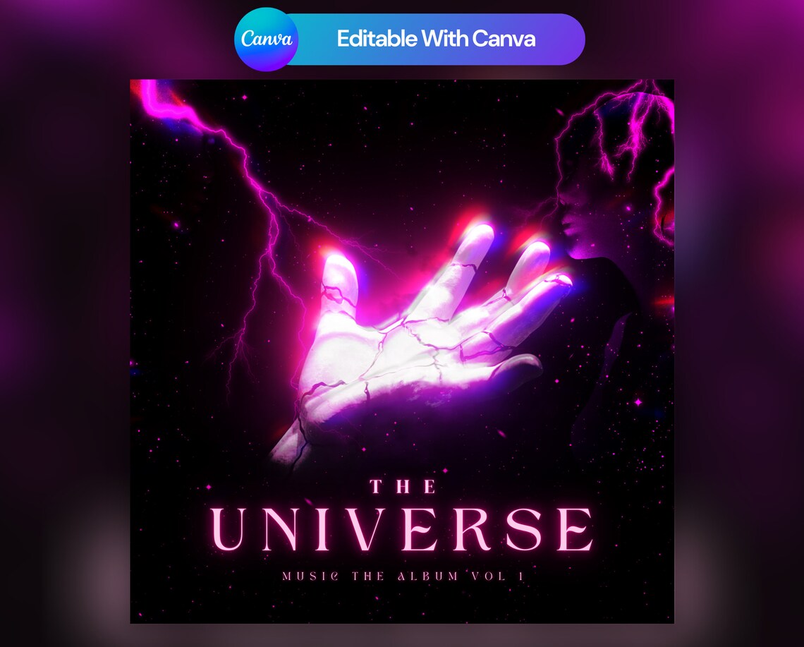 Canva Track Cover, Album Cover Art Editable Song Cover Template, Canva ...