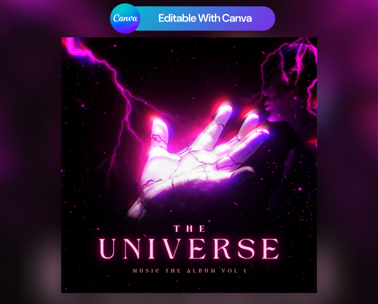 Canva Track Cover, Album Cover Art Editable Song Cover Template, Canva ...