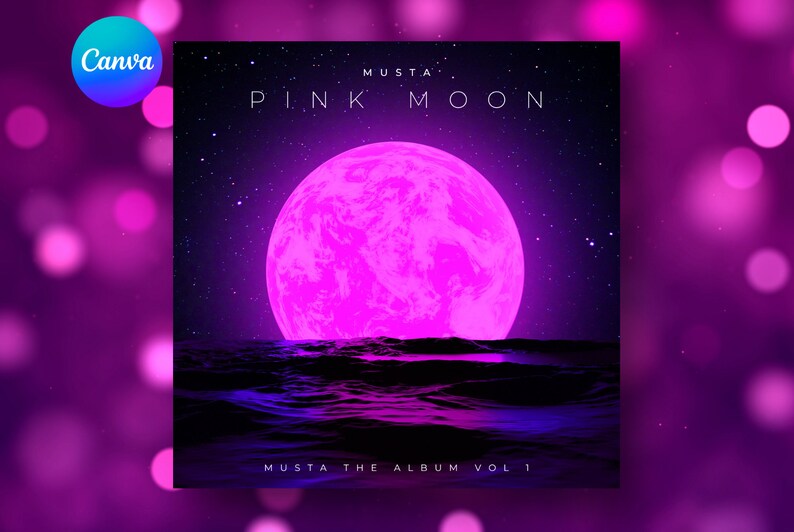 Editable Song Cover Template, Canva Template, DIY Flyer, Album Music ...