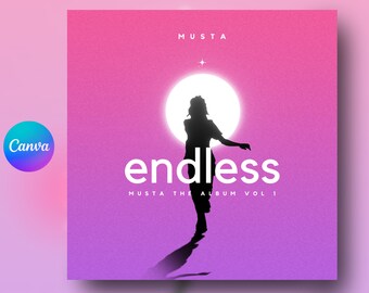 Editable Song Cover Template, Canva Template, DIY Flyer, Album Music ...