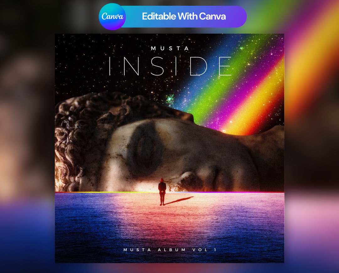 Editable Song Cover Template, Canva Template, DIY Flyer, Album Music ...