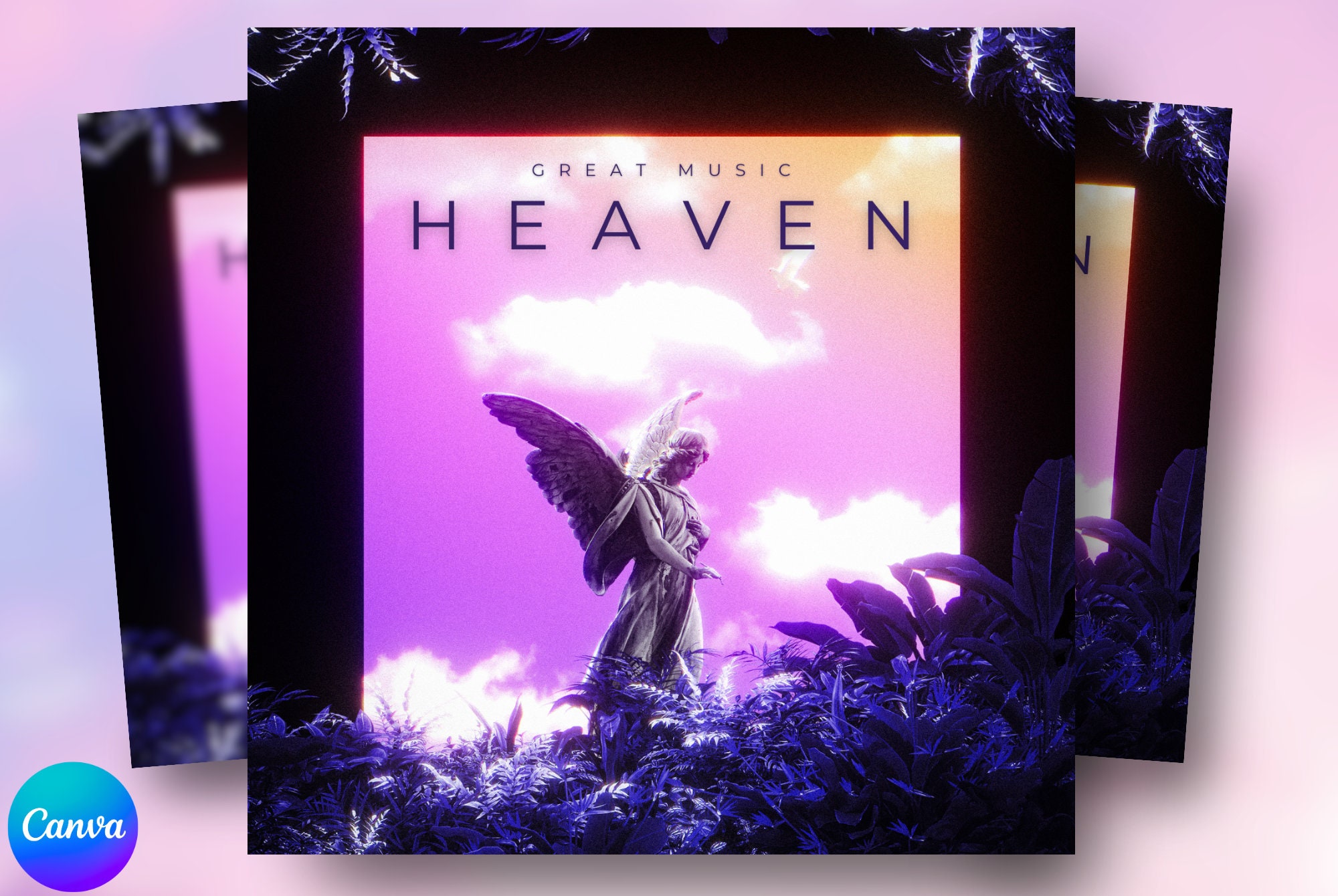 Album Cover Template, Editable Song Cover, Canva Template, DIY Flyer ...