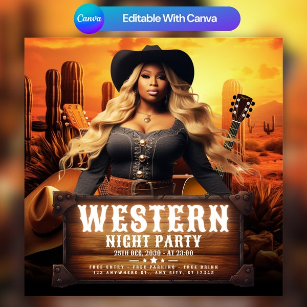 Editable Song Cover Template, Canva Template, DIY Flyer, Album Music ...