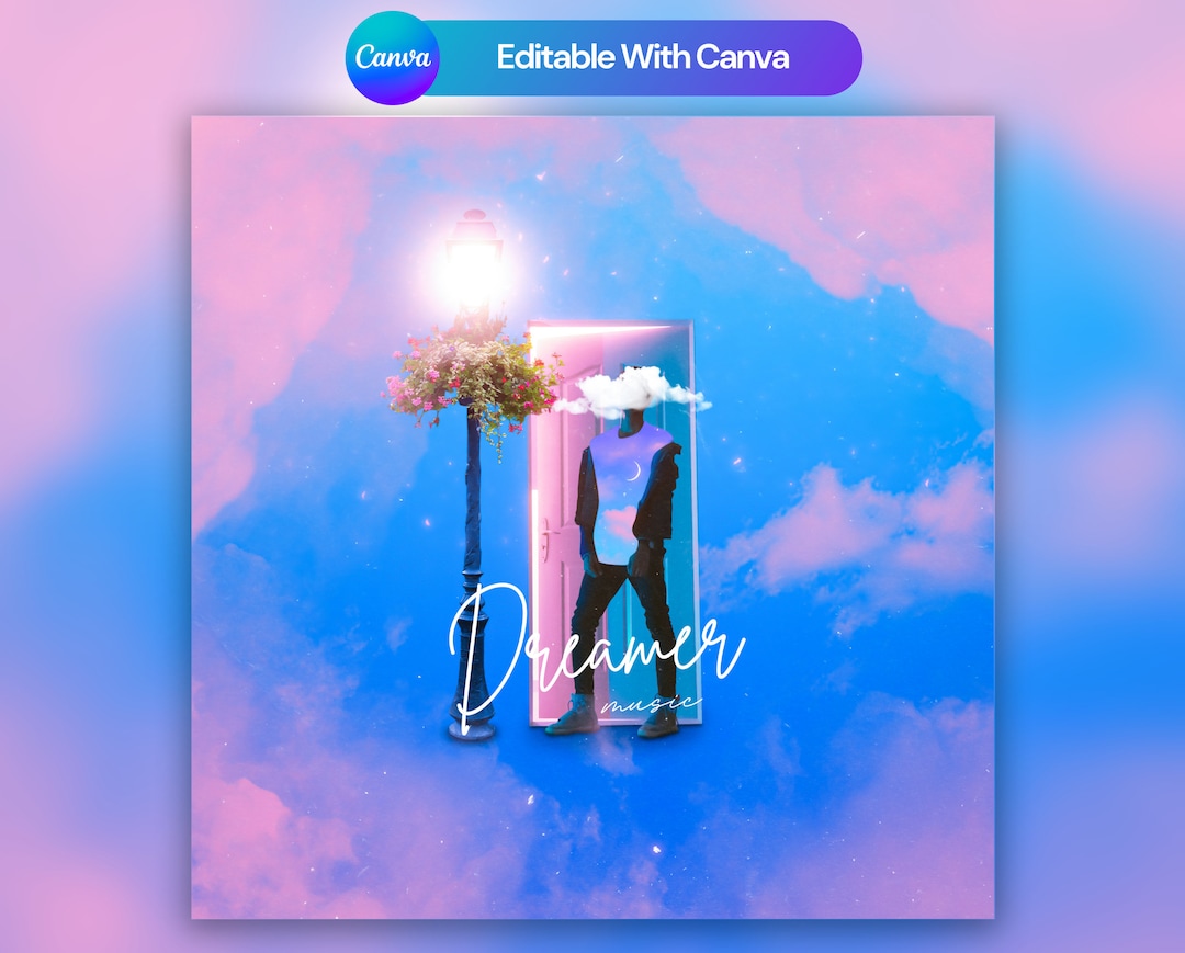 Editable Song Cover Template, Canva Template, DIY Flyer, Album Music ...