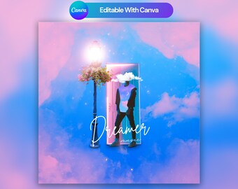 Editable Song Cover Template, Canva Template, DIY Flyer, Album Music ...