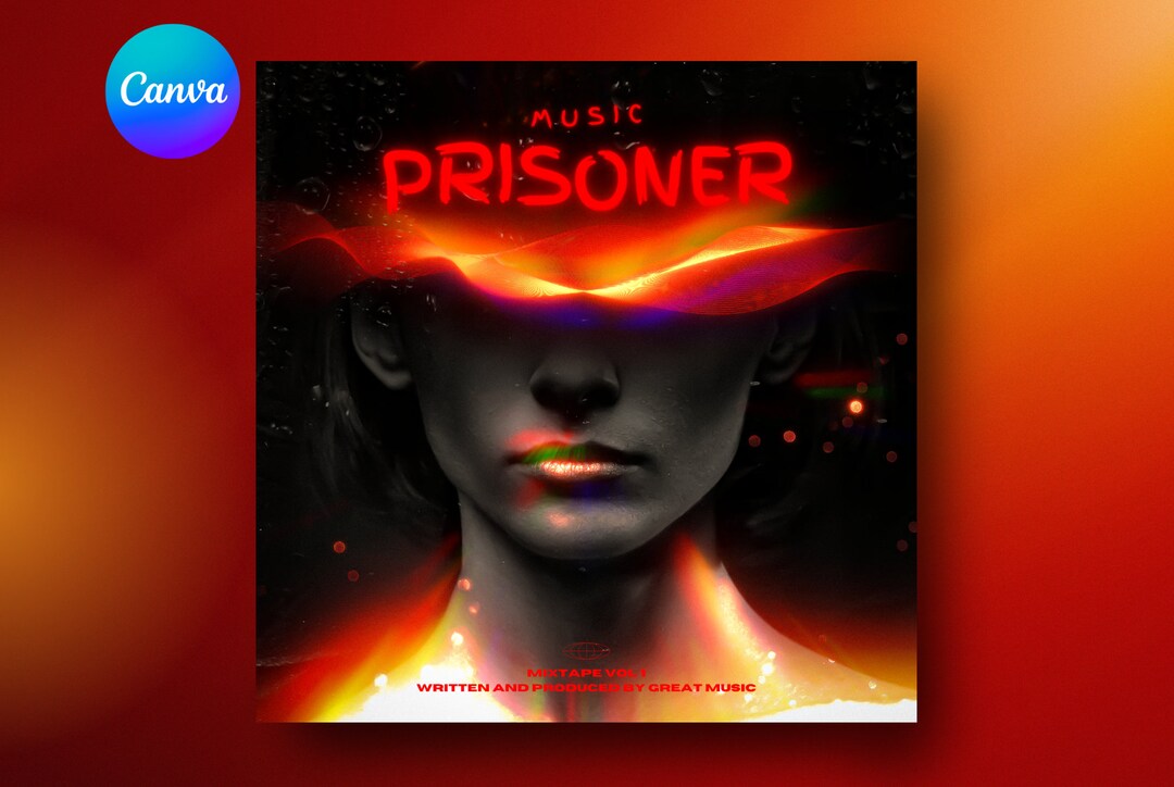 Editable Song Cover Template, Canva Template, DIY Flyer, Album Music ...