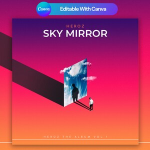 Editable Song Cover Template, Canva Template, DIY Flyer, Album Music ...