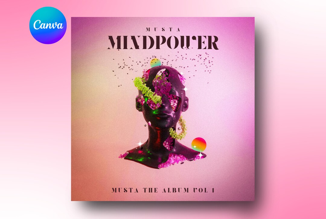 Editable Song Cover Template, Canva Template, DIY Flyer, Album Music ...