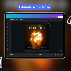 Editable Album Cover : DIY Music Flyer (canva Template) - Etsy