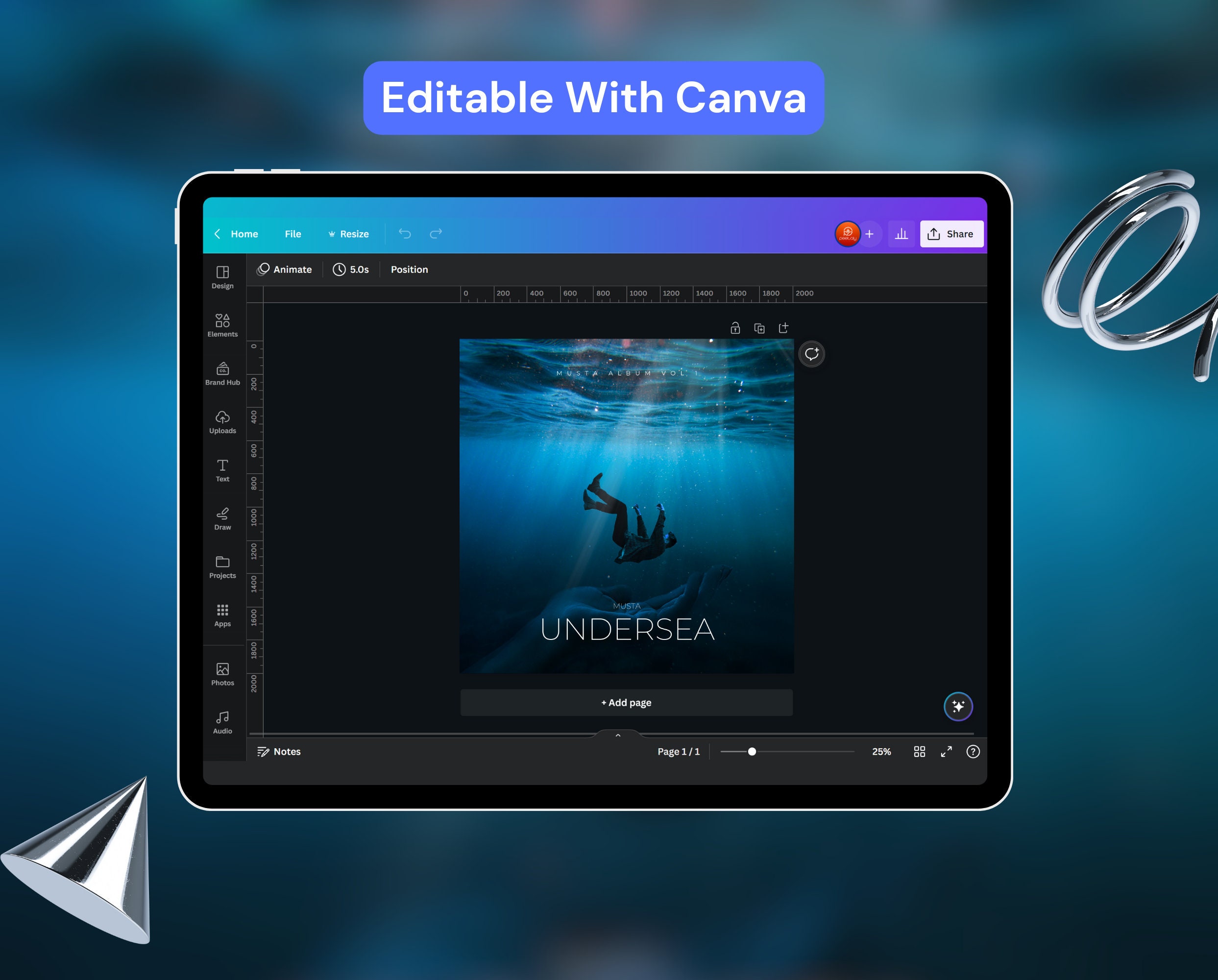 Music Album Cover Posters Album Prints Music Poster, Canva Track Cover ...