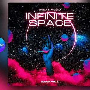 Editable Song Cover Template, Canva Template, DIY Flyer, Album Music ...