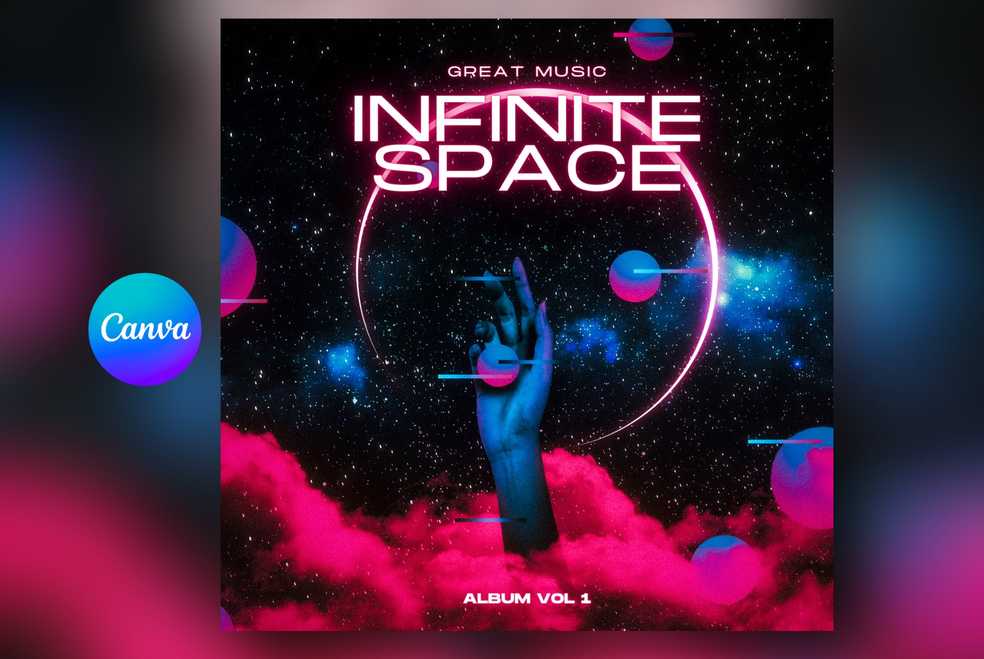 Editable Song Cover Template, Canva Template, DIY Flyer, Album Music ...