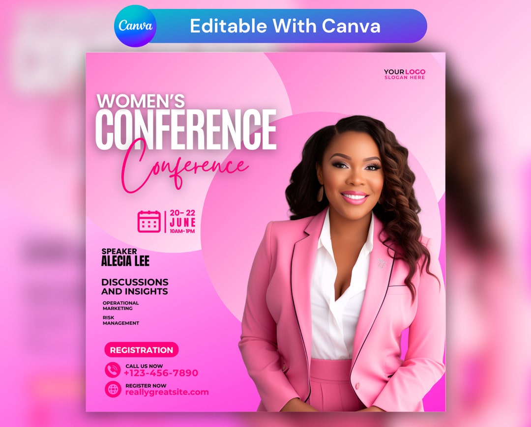 Women's Conference Flyer, Women's Empowerment Flyer, Conference Flyer ...