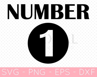 Number One 1 Svg - Etsy