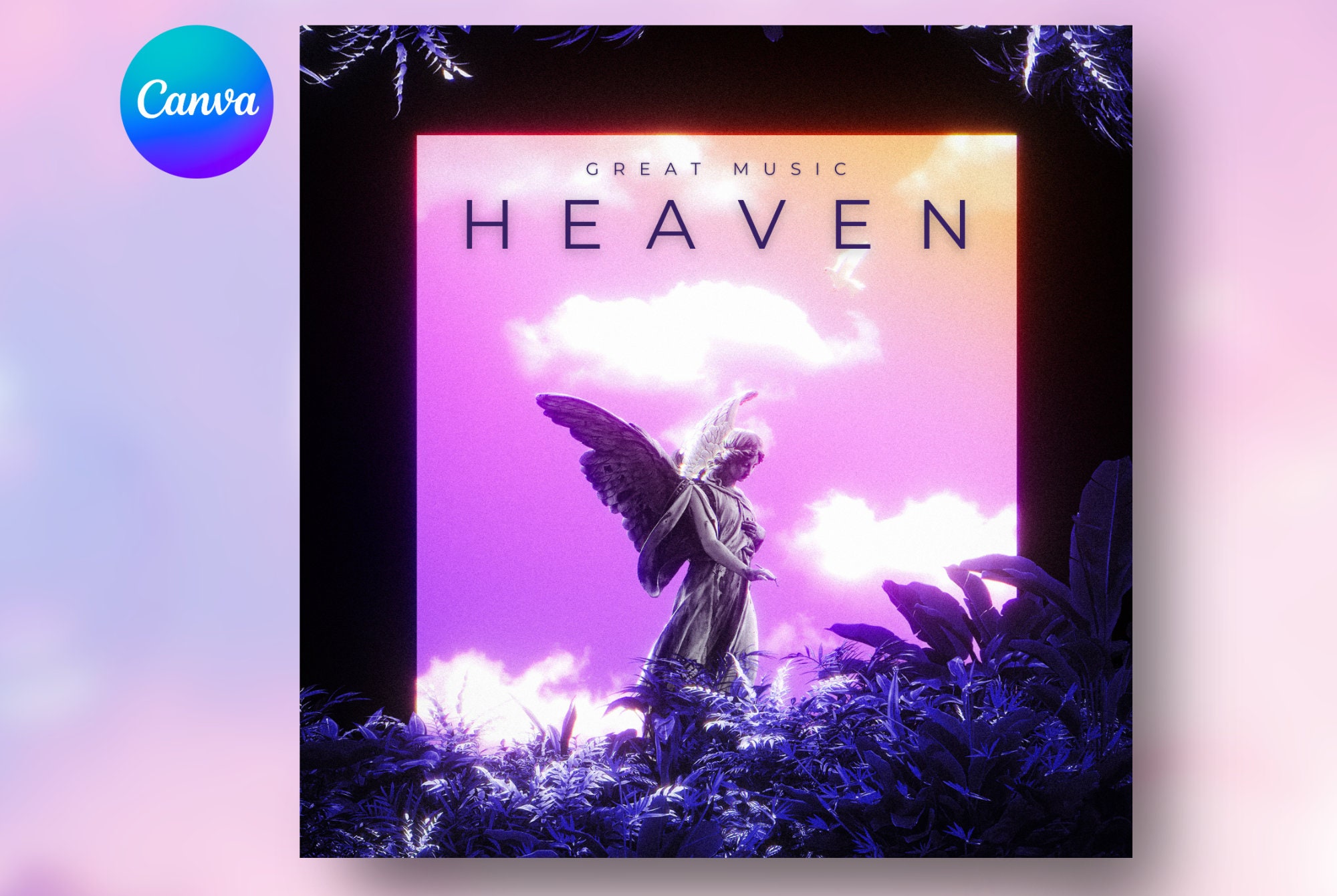 Album Cover Template, Editable Song Cover, Canva Template, DIY Flyer ...