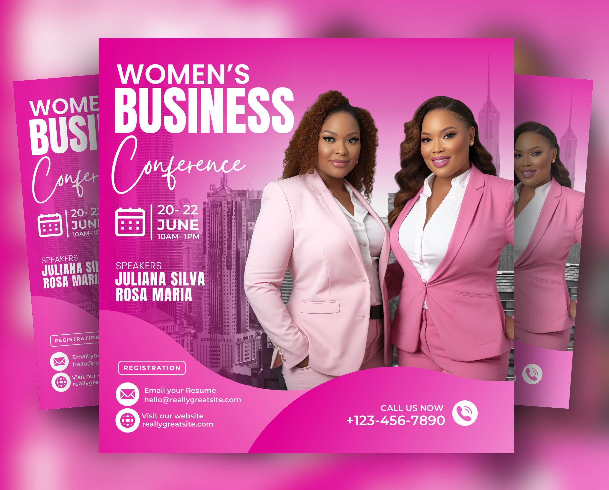 Women's Conference Flyer, Women's Empowerment Flyer, Conference Flyer ...