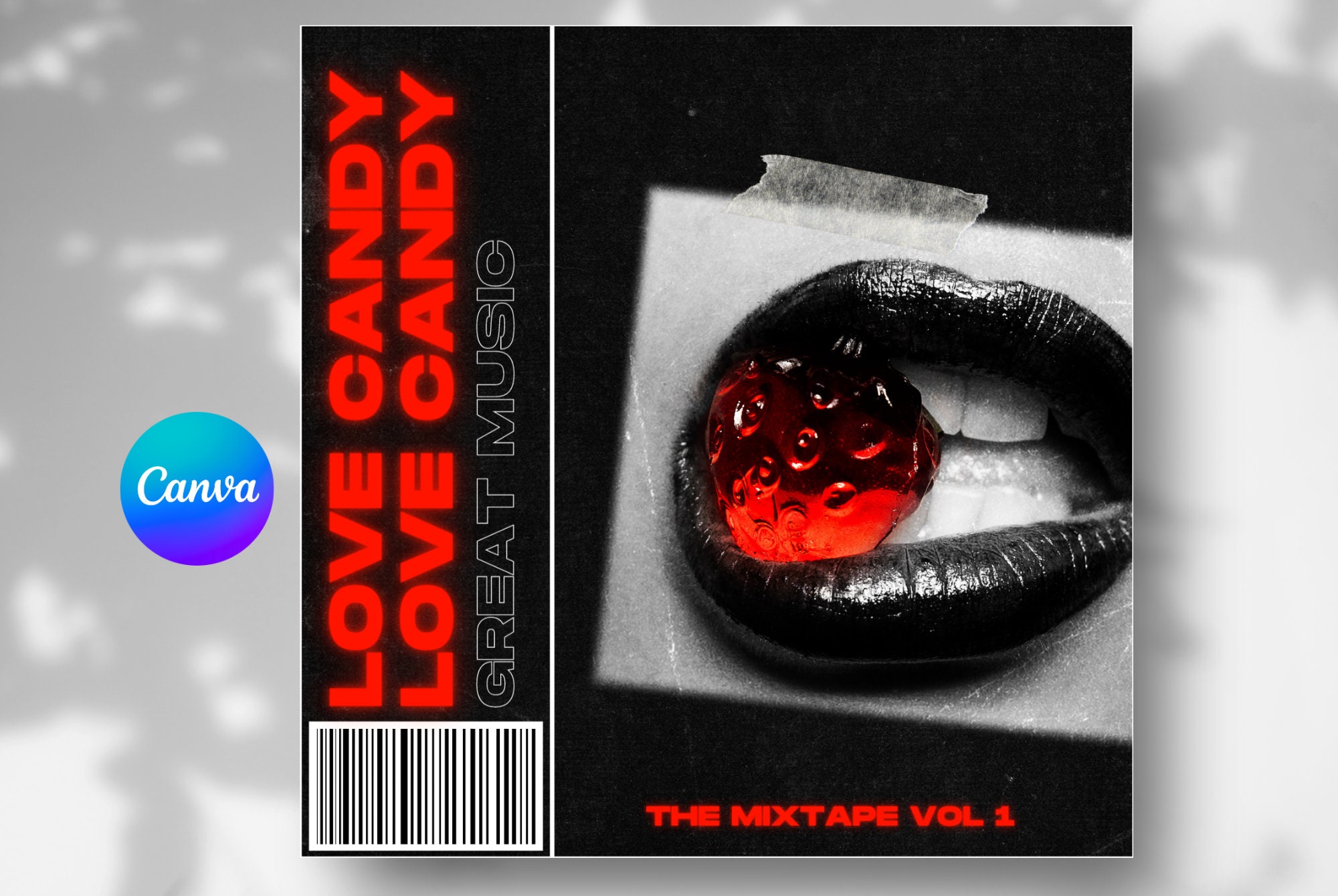 Album Cover Template, Editable Song Cover, Canva Template, DIY Flyer ...