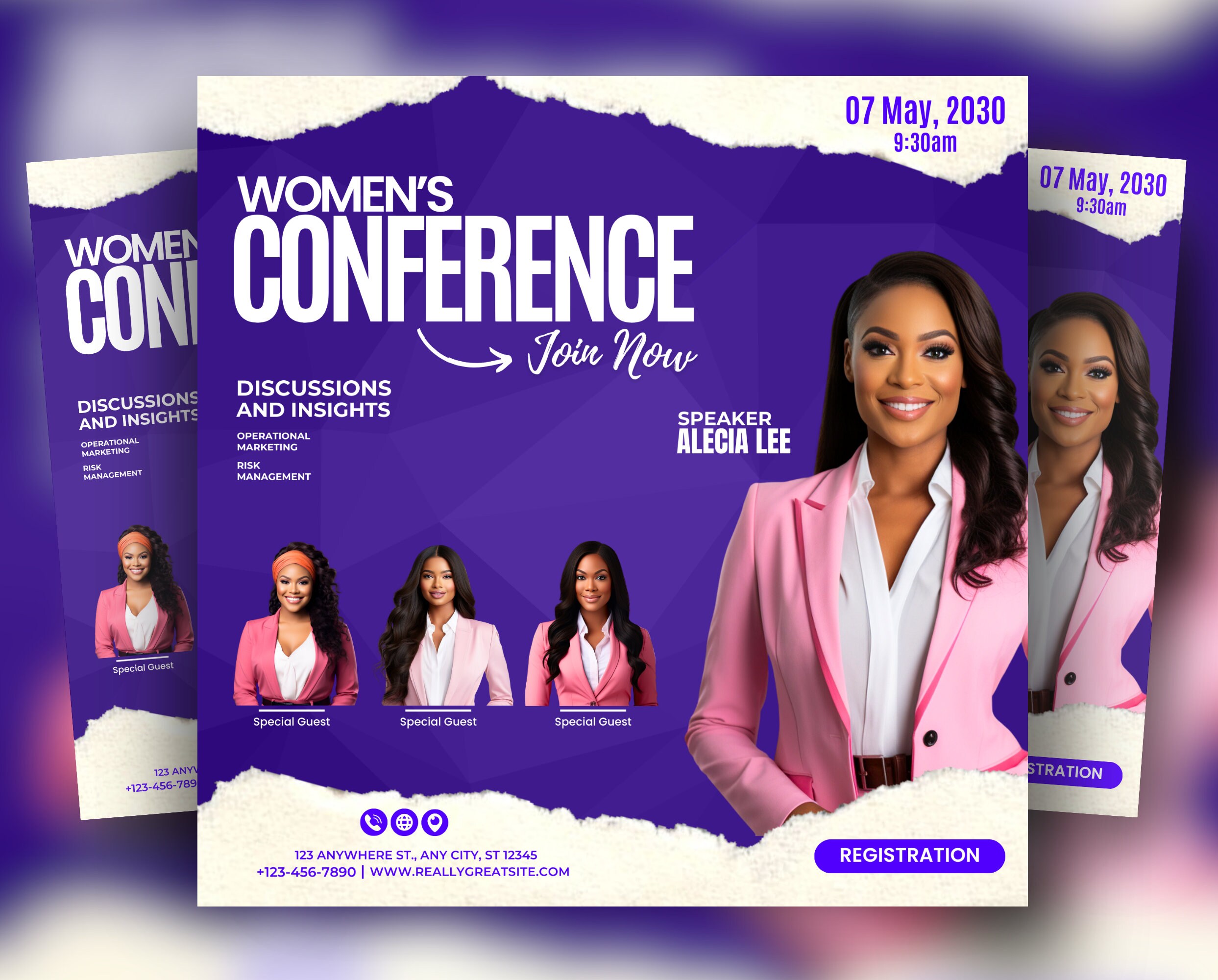Women's Conference Flyer, Women's Empowerment Flyer, Conference Flyer ...
