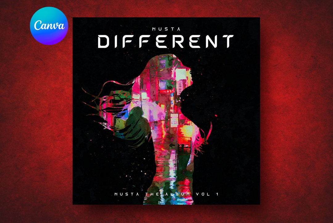 Editable Song Cover Template, Canva Template, DIY Flyer, Album Music ...