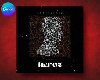 Editable Song Cover Template, Canva Template, DIY Flyer, Album Music ...