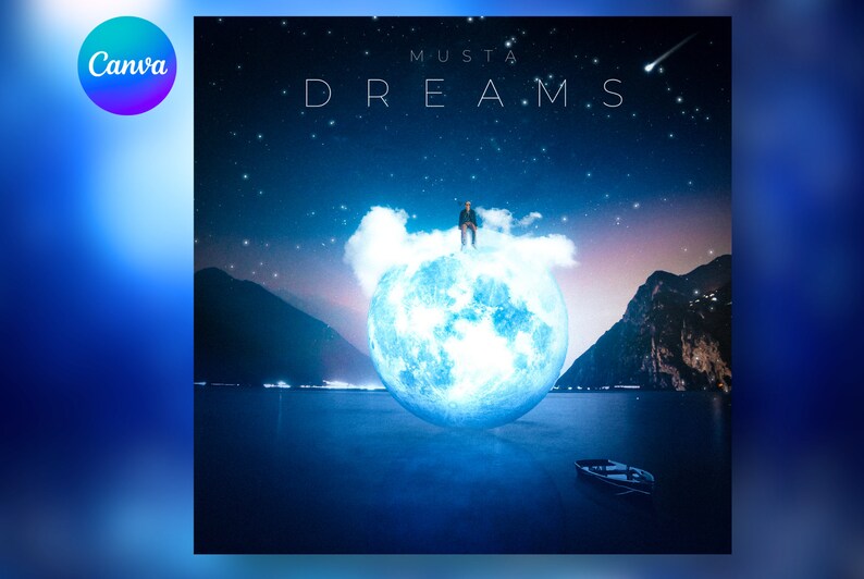 Album Cover Template, Editable Song Cover, Canva Template, DIY Flyer ...