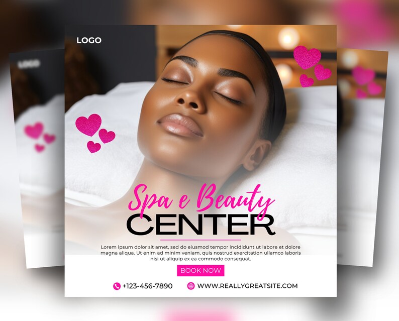 Facial Spa Flyer Template: Aesthetician Specials (canva, Digital ...